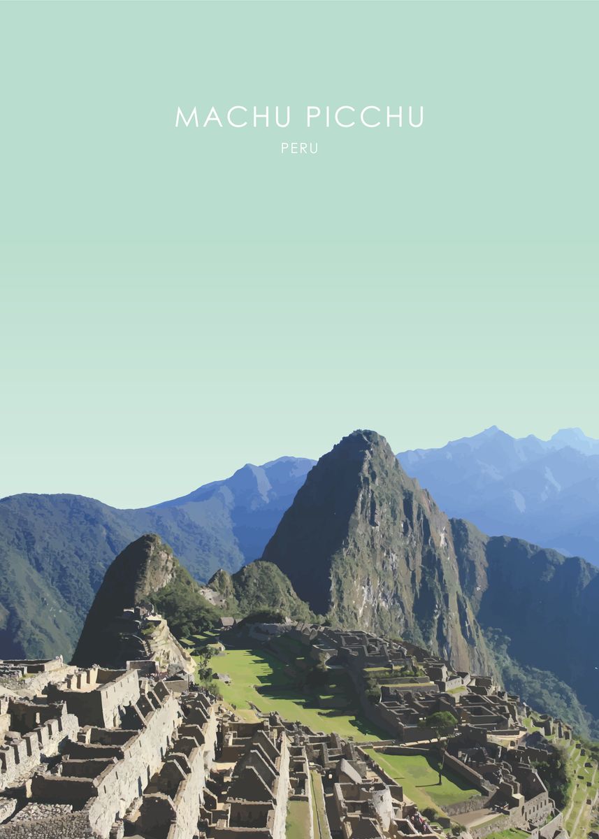 'Machu Picchu Peru Artwork' Poster by Alo | Displate