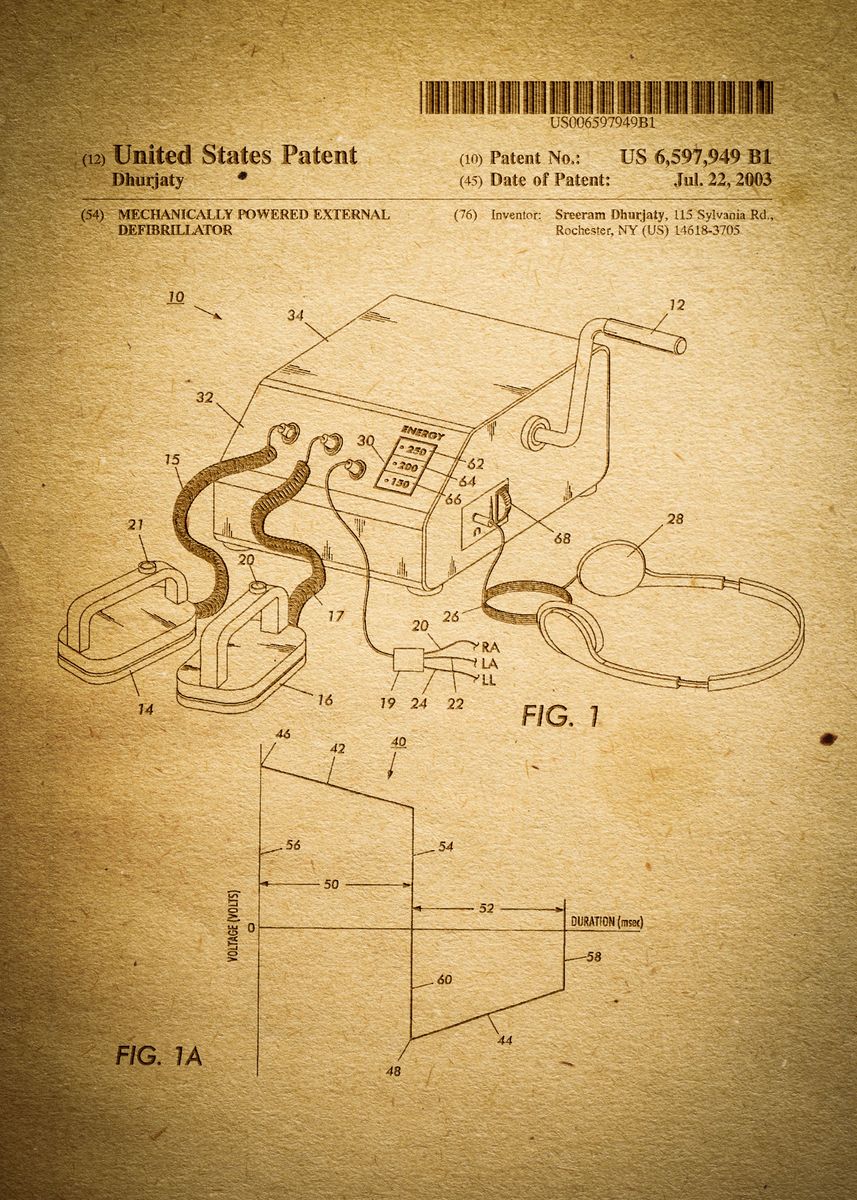 ' Defibrillator ' Poster, picture, metal print, paint by Hawk | Displate