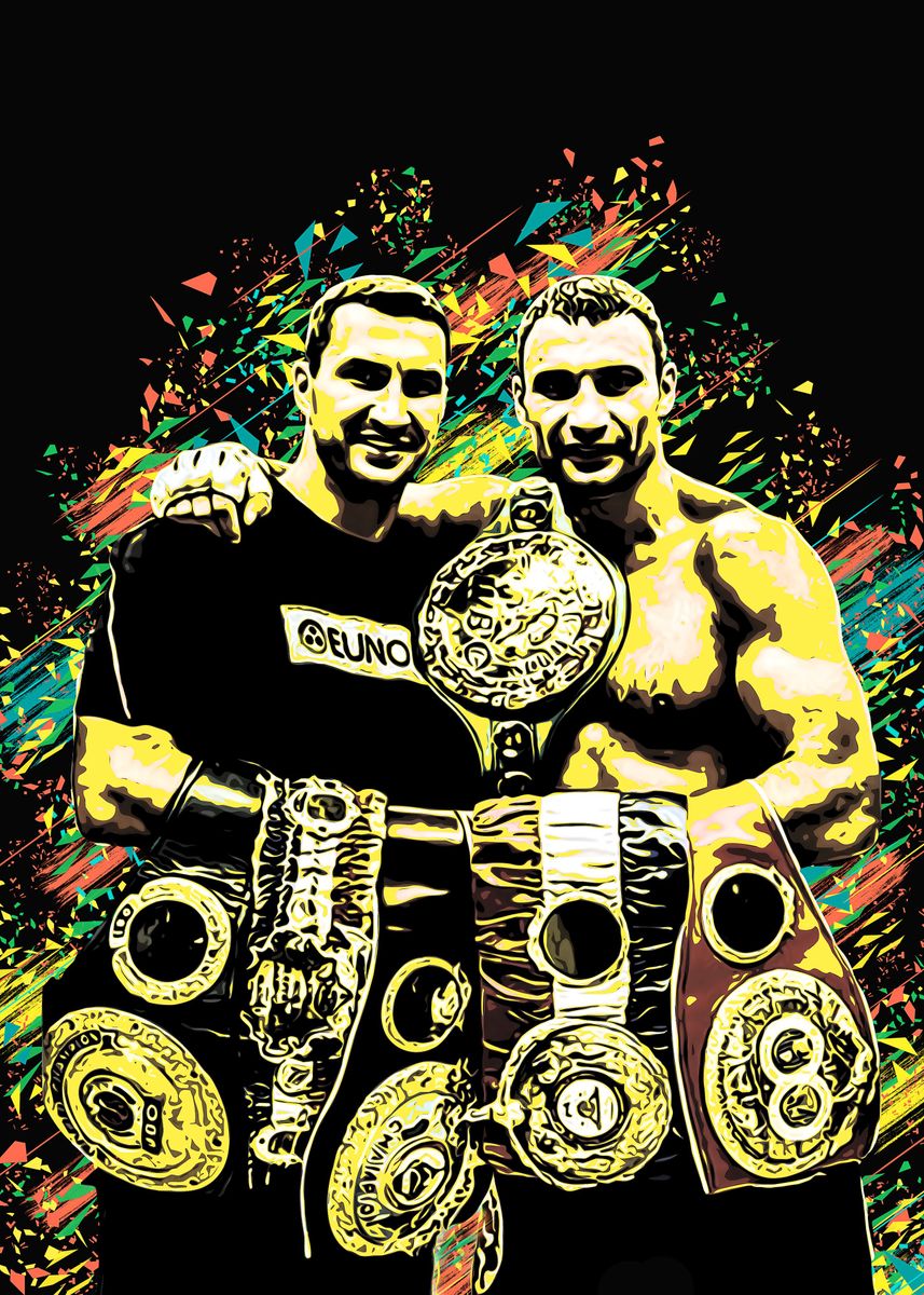 'Klitschko Brothers' Poster, picture, metal print, paint by Mobilunik ...