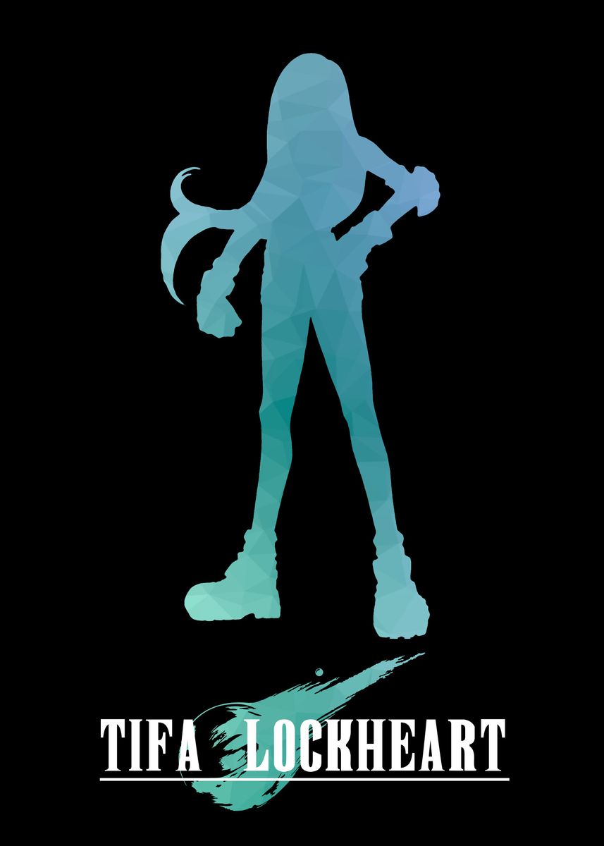 'Tifa FF7' Poster, picture, metal print, paint by Jerhus | Displate