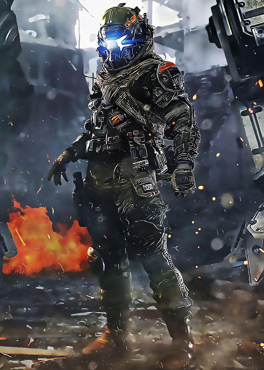 'Titanfall' Poster, picture, metal print, paint by Bliss art | Displate