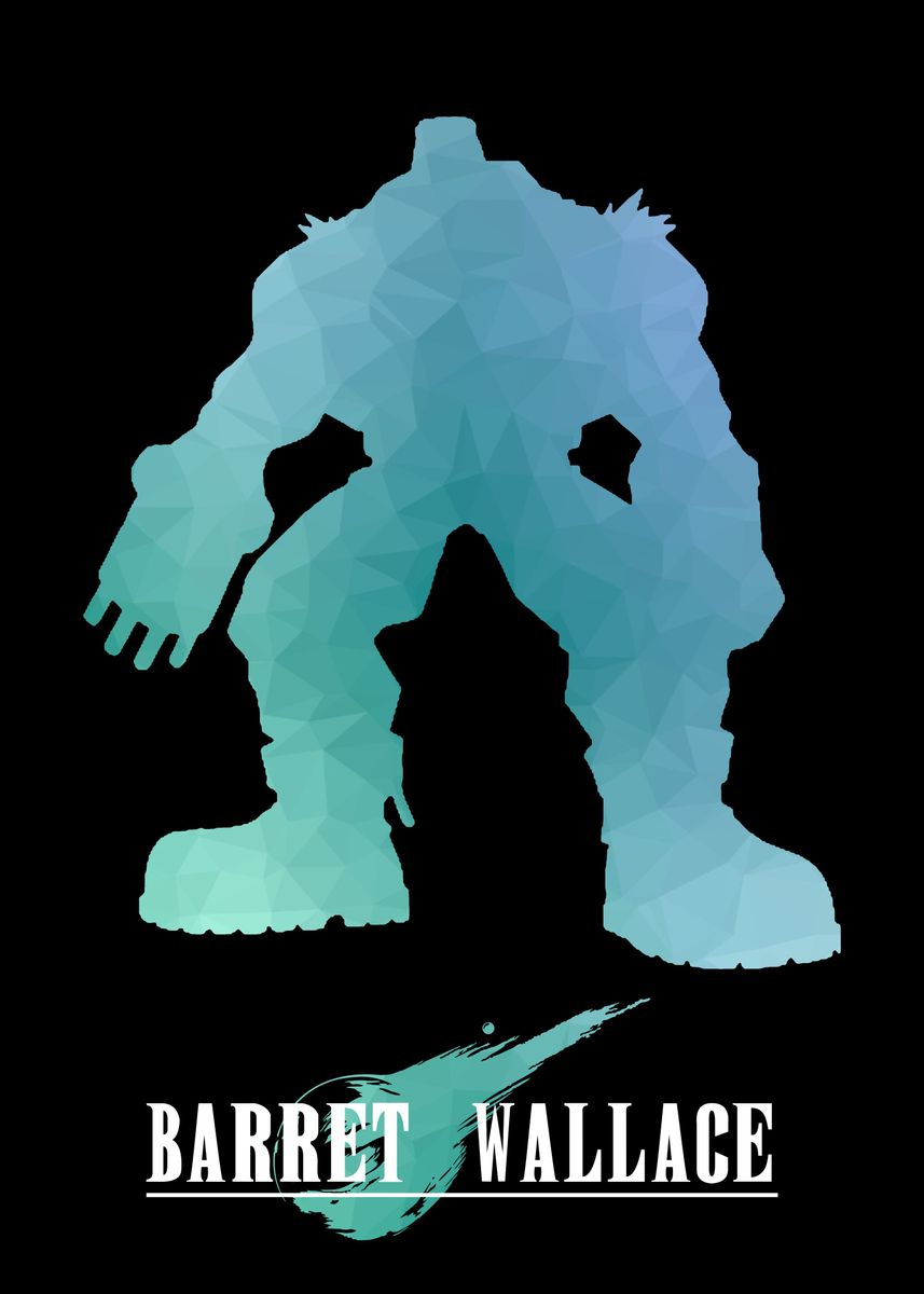 'Barret FF7' Poster, picture, metal print, paint by Jerhus | Displate