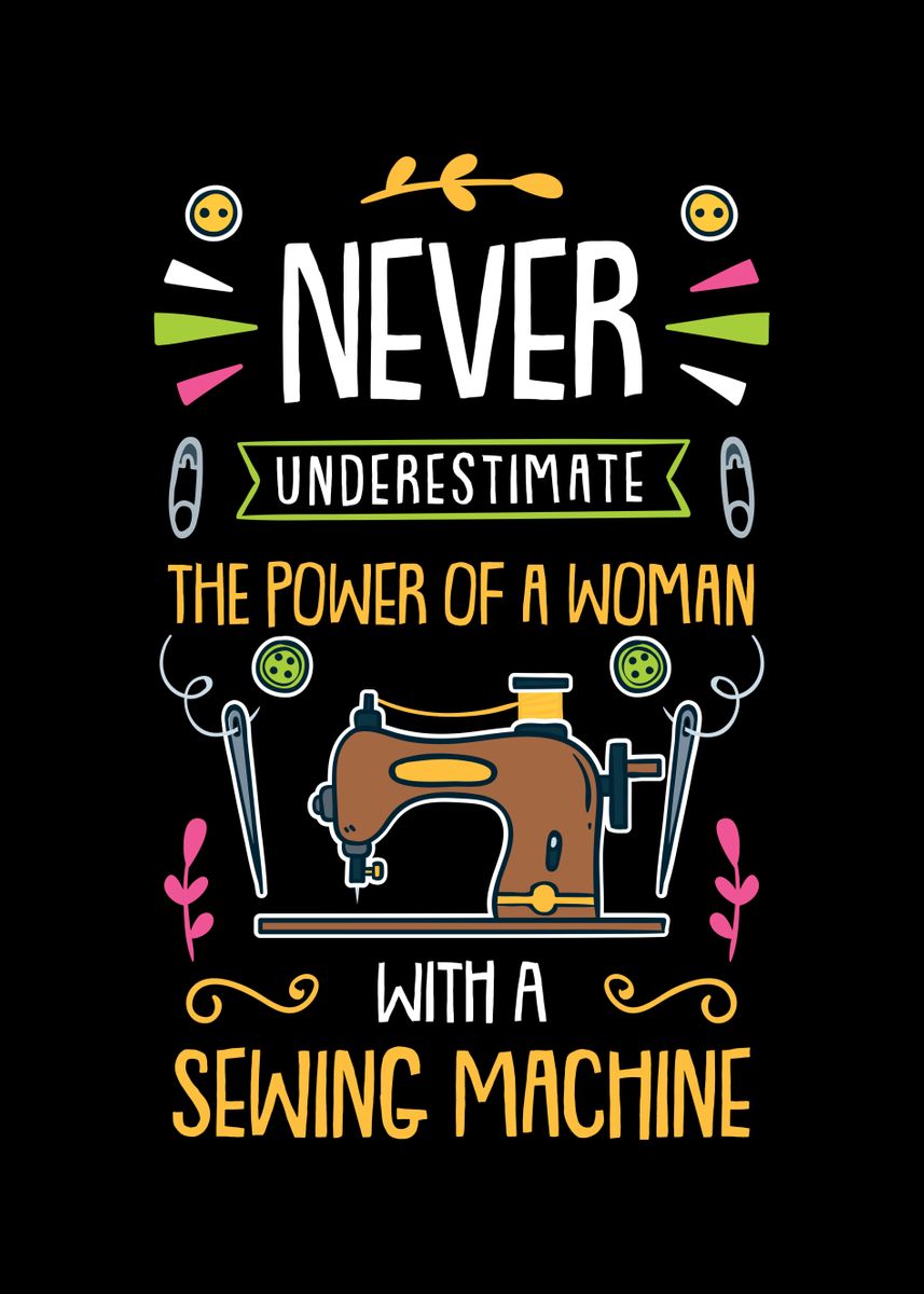 'Sewing' Poster, picture, metal print, paint by Shiva121 | Displate