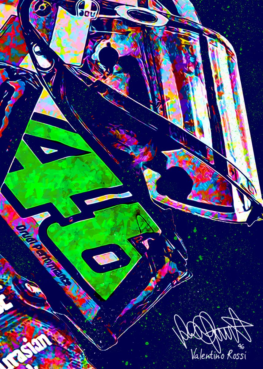 'VR 46 ' Poster, picture, metal print, paint by Muhammad Rizal syah ...