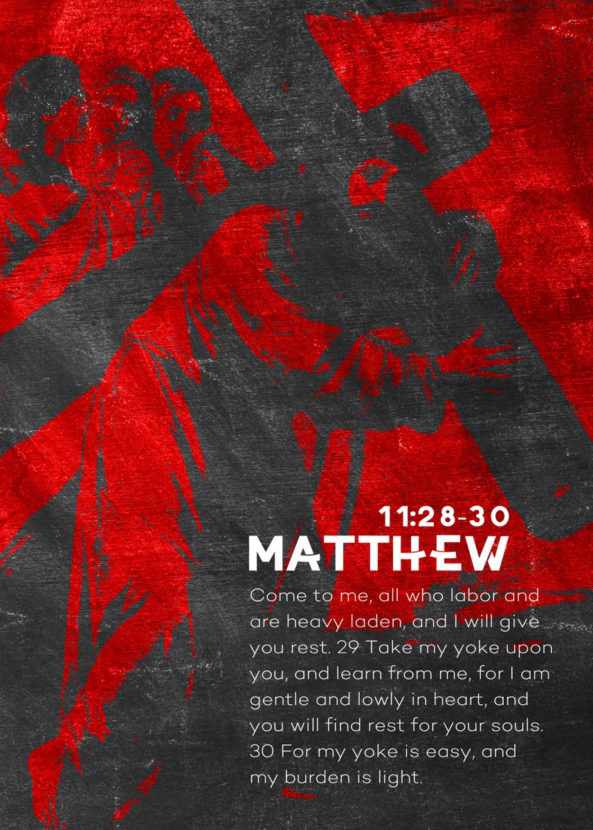 'Bible Verse Religion Jesus' Poster, picture, metal print, paint by ...