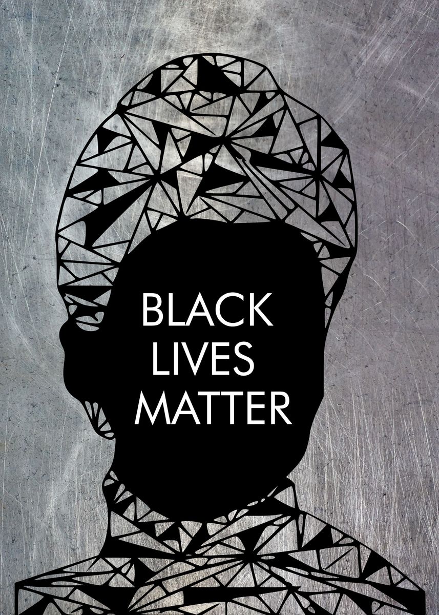 'BLACK LIVES MATTER FACE' Poster, picture, metal print, paint by Atomic ...