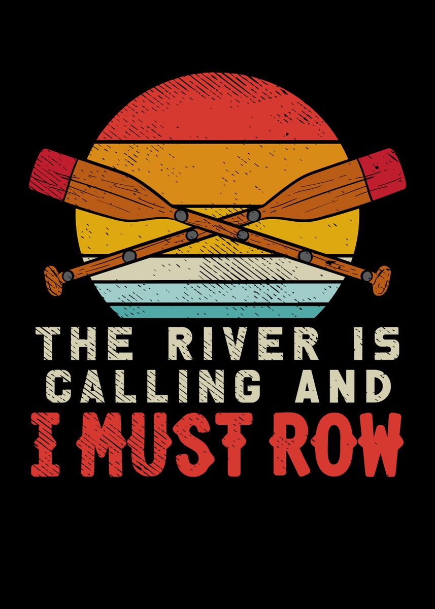 'Rowing' Poster, picture, metal print, paint by Shiva121 | Displate