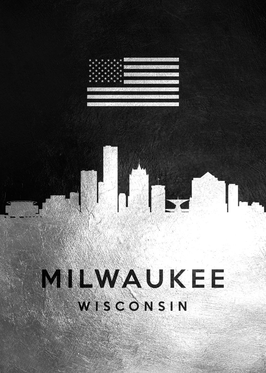 'Milwaukee Wisconsin' Poster, picture, metal print, paint by ABConcepts ...