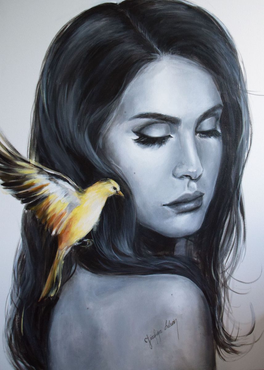 'Lana del Rey portrait art' Poster, picture, metal print, paint by ...