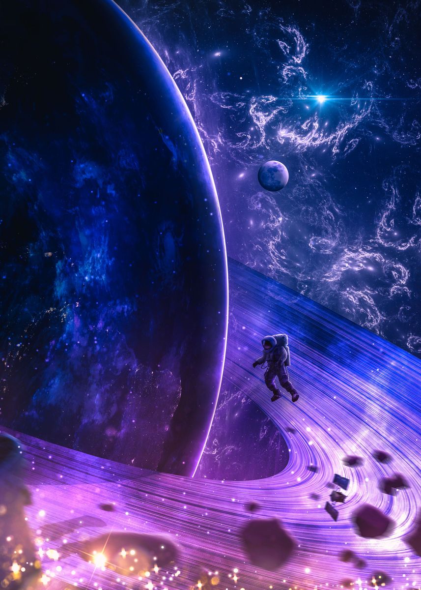 'Deep space' Poster, picture, metal print, paint by Matej Antunović ...
