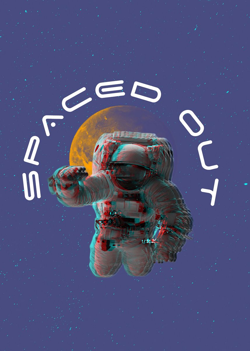 'Spaced Out' Poster by WildSloths | Displate
