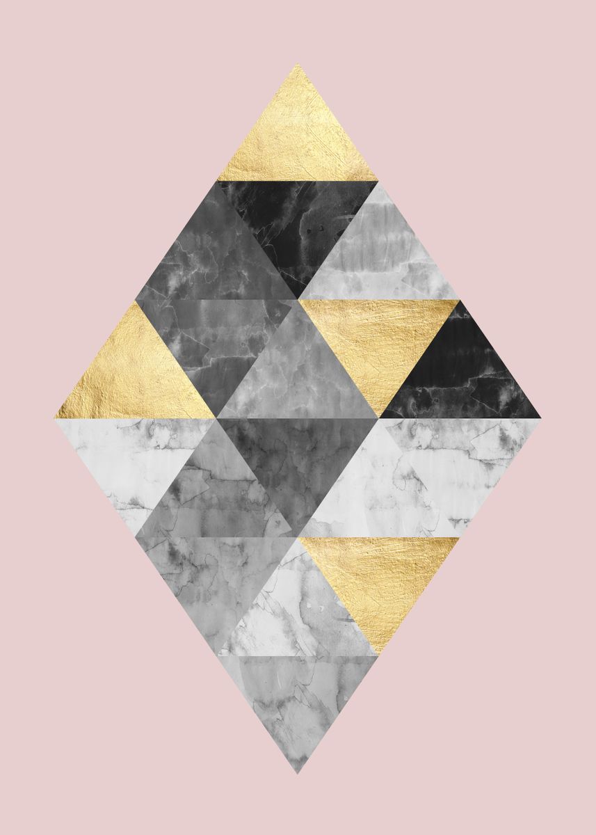 'geometry V' Poster by Vitor Costa | Displate