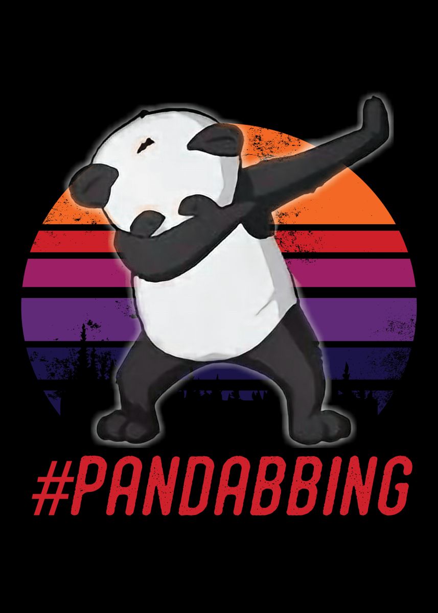 'Panda Dabbing Panda Panda' Poster, picture, metal print, paint by ZS C ...