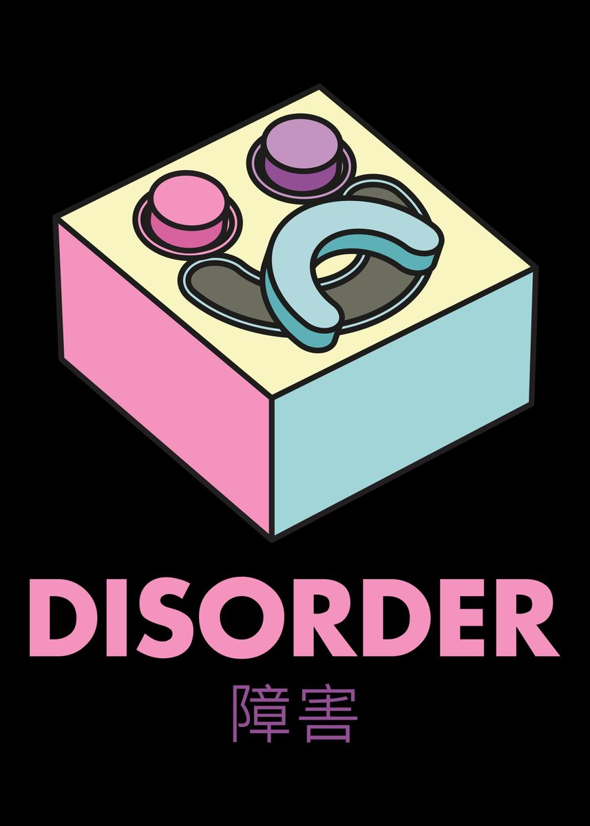 'Disorder Aesthetic Pastel' Poster, picture, metal print, paint by ...