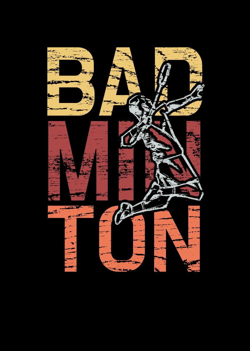 'Badminton' Poster, picture, metal print, paint by Shiva121 | Displate