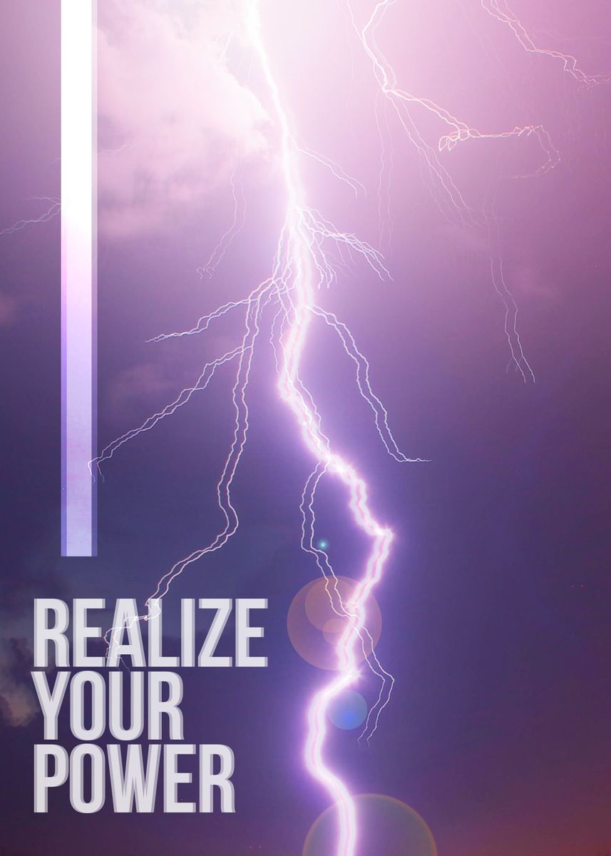 'Realize Your Power' Poster by JXC Design | Displate