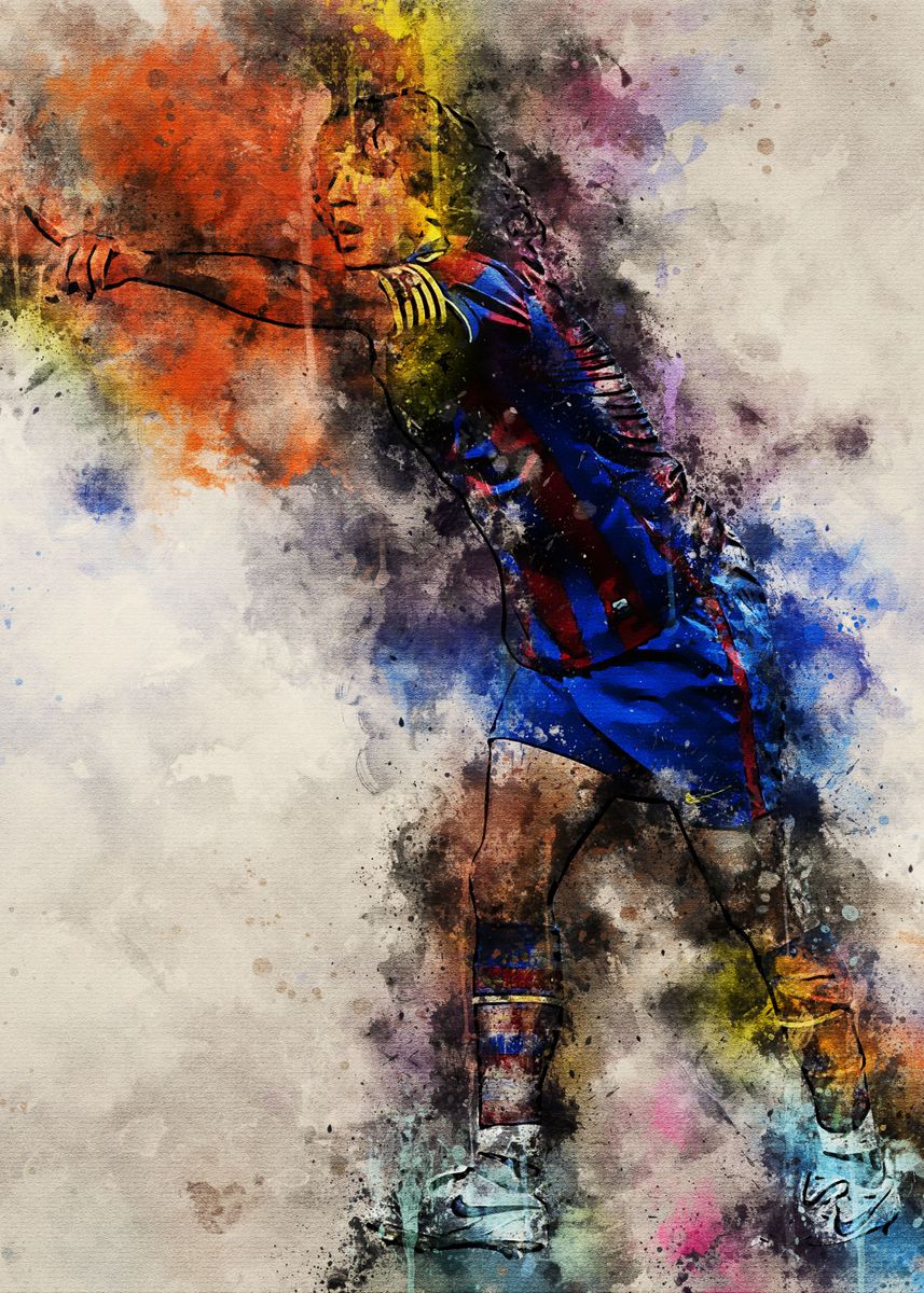 'Carles Puyol ' Poster, picture, metal print, paint by Josiah Mcdowell ...