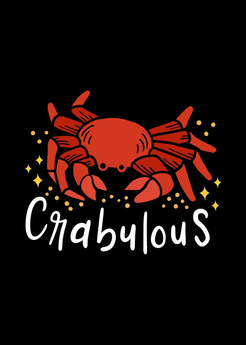 'Crab Crabbing Seafood Crab' Poster, picture, metal print, paint by ...