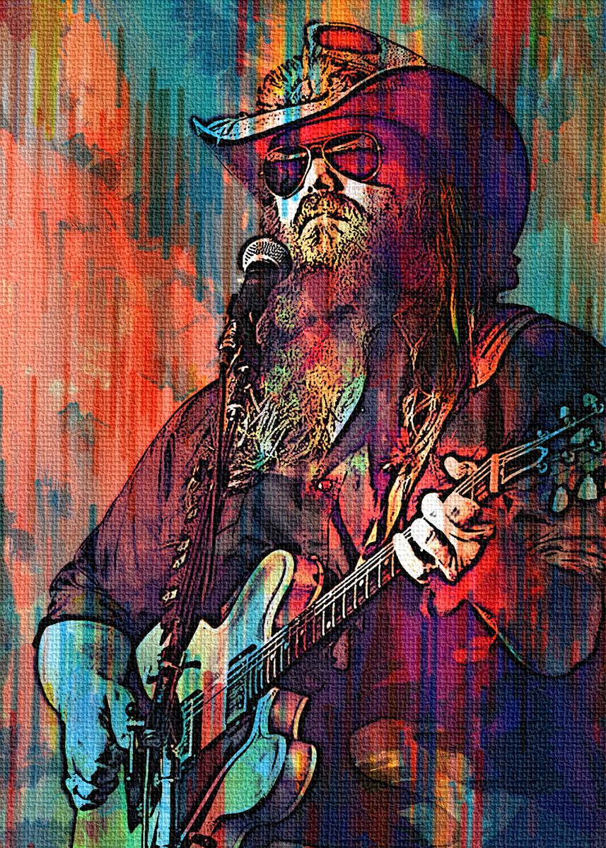 ' Chris Stapleton ' Poster, picture, metal print, paint by ru ke | Displate