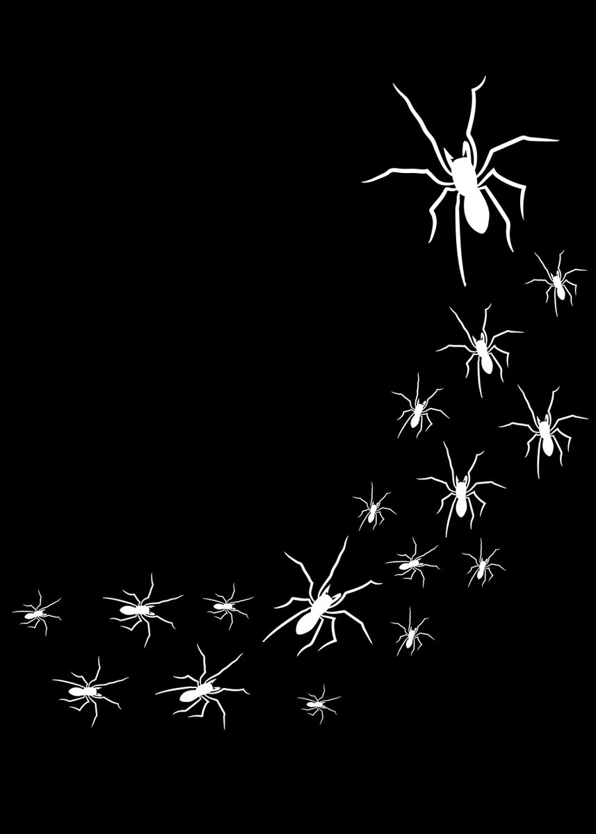 'Halloween Scary Spider' Poster, picture, metal print, paint by NAO ...