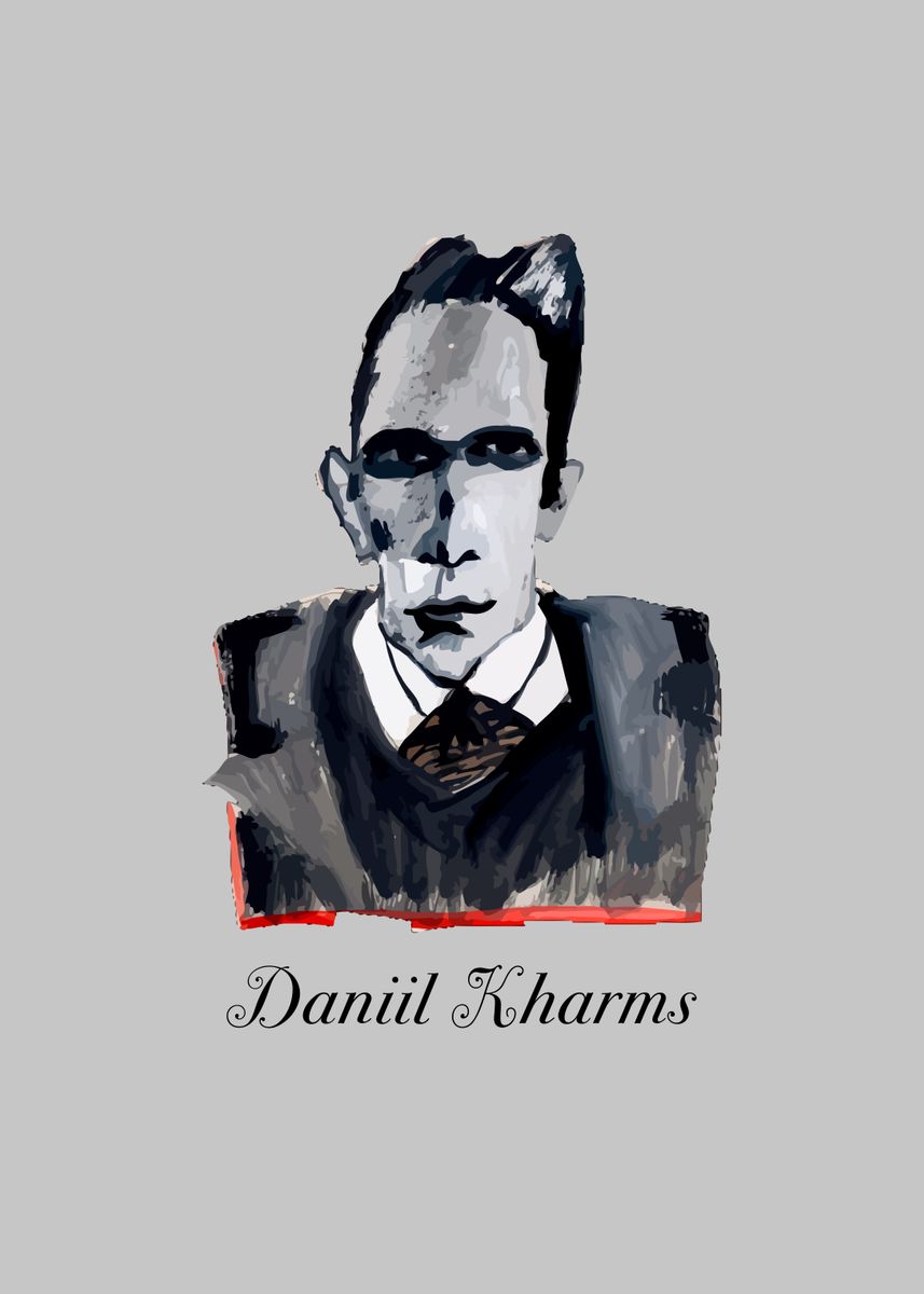 'Daniil Kharms III' Poster, picture, metal print, paint by ...