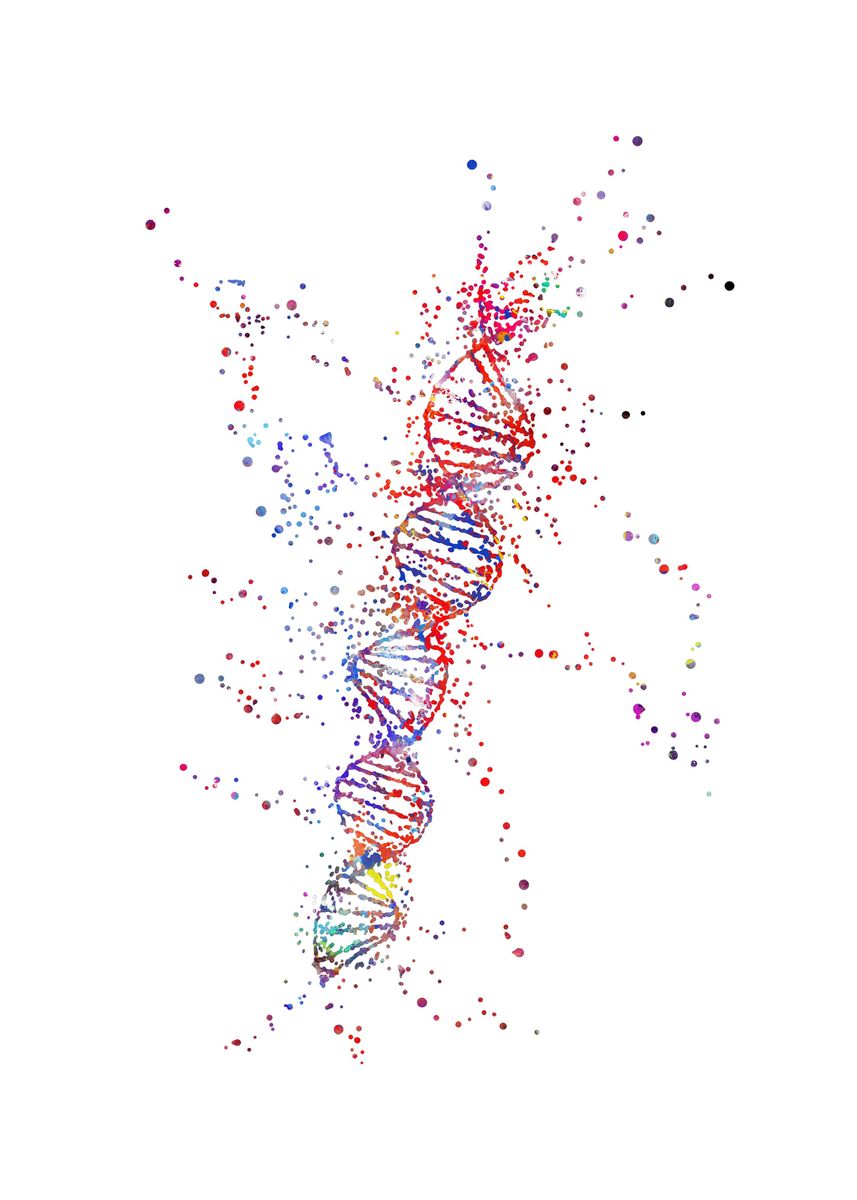 'DNA molecule ' Poster, picture, metal print, paint by RosaliasArt ...