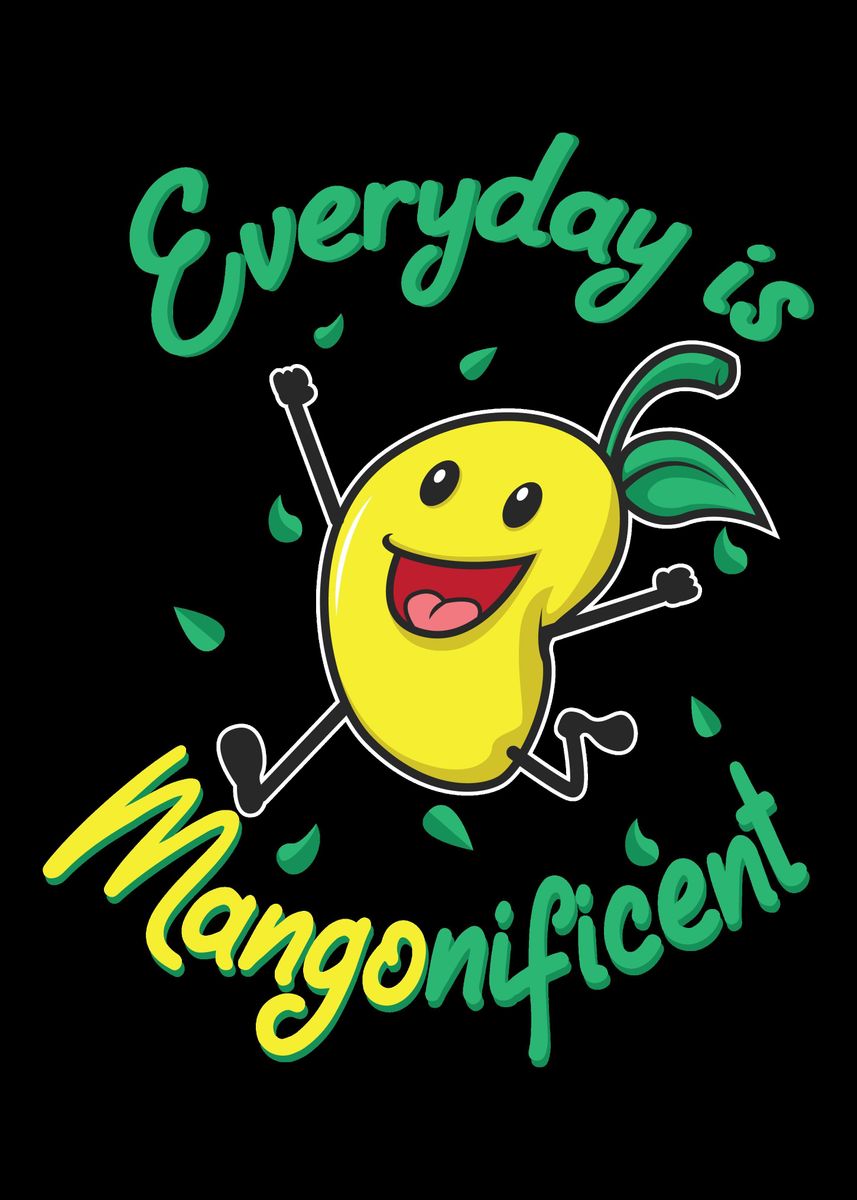 'Mangonificent Food And Man' Poster, picture, metal print, paint by ...