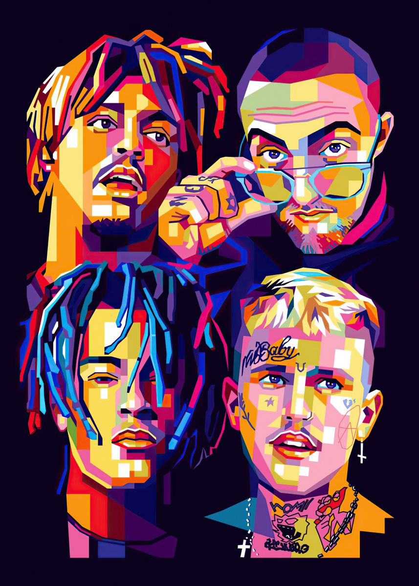 'The Legend Young Rapper ' Poster, picture, metal print, paint by ...