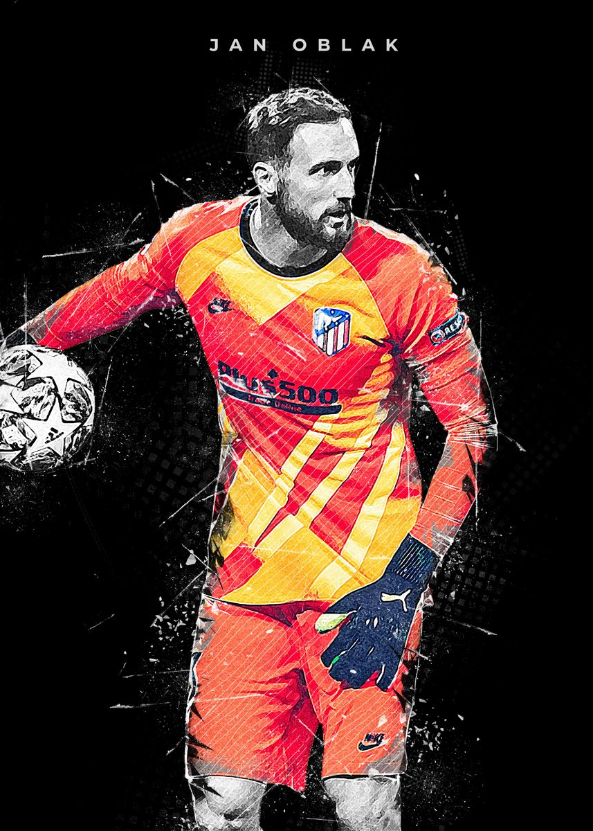 'Jan Oblak' Poster, picture, metal print, paint by Creative Shop | Displate