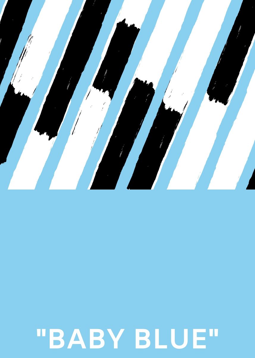 'Baby Blue' Poster, picture, metal print, paint by BLVCK BLEACH | Displate