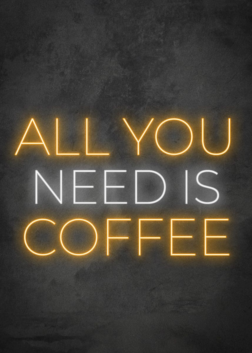 'Coffee' Poster, picture, metal print, paint by OXT Design | Displate