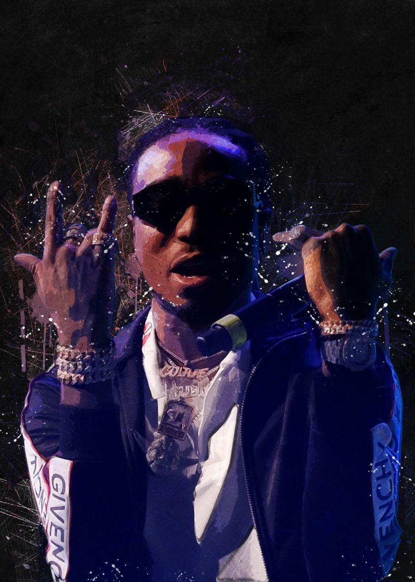 'Quavo' Poster, picture, metal print, paint by HISAN TEAM | Displate