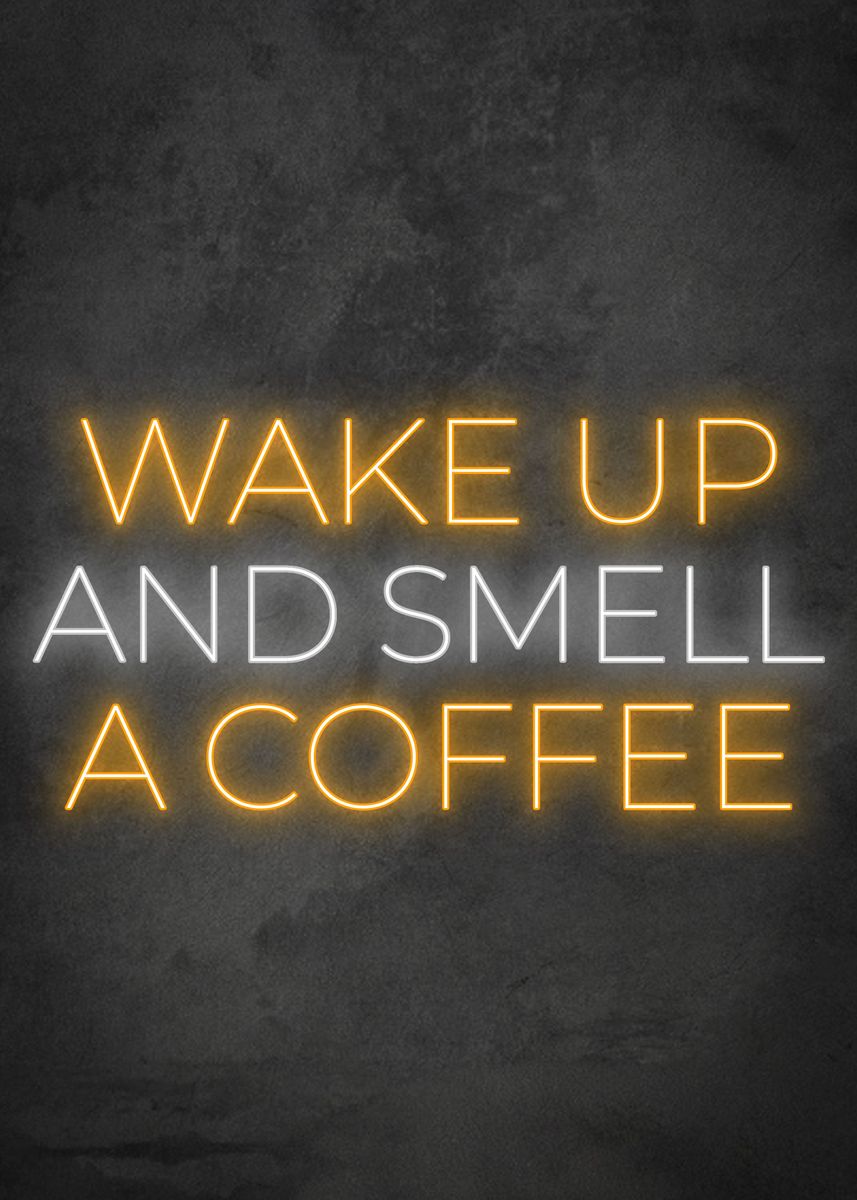 'Coffee' Poster, picture, metal print, paint by OXT Design | Displate