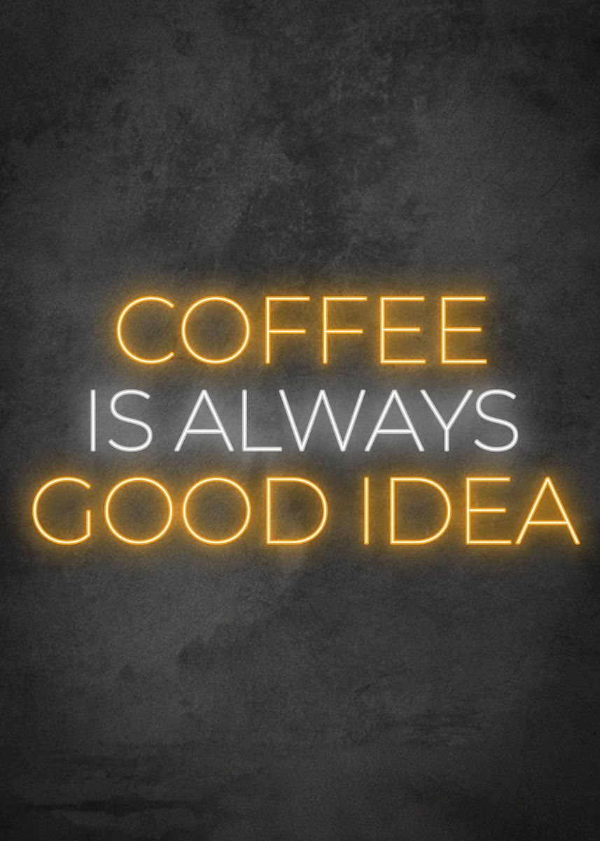 'Coffee' Poster, picture, metal print, paint by OXT Design | Displate