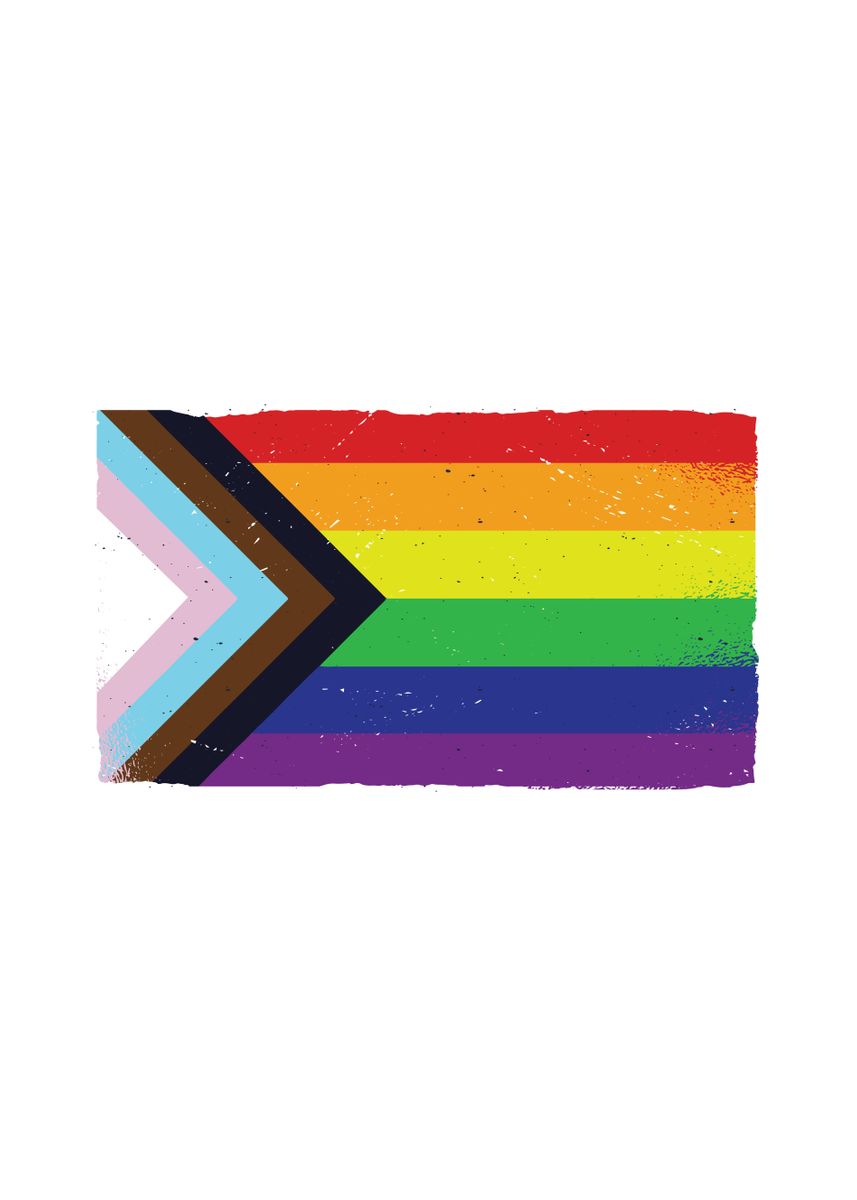 'LGTBQ BLACK PRIDE FLAG' Poster, picture, metal print, paint by ...