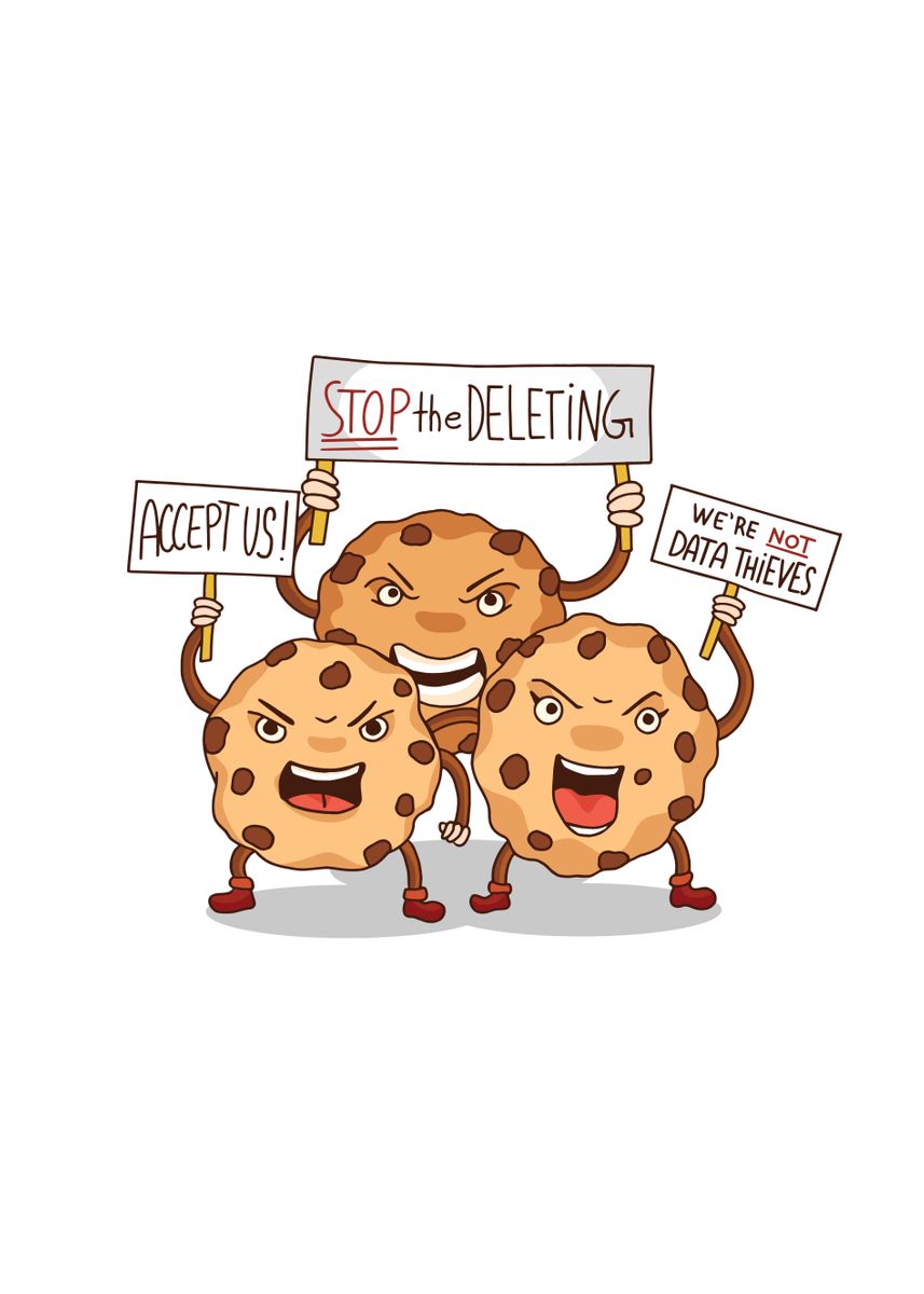 'COOKIES PROTEST' Poster, picture, metal print, paint by ...