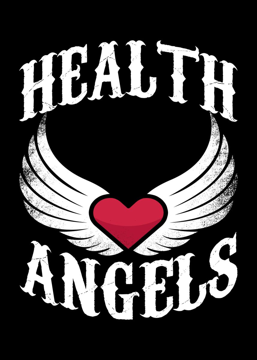 'Health Angels Nurse' Poster, picture, metal print, paint by EDventures ...