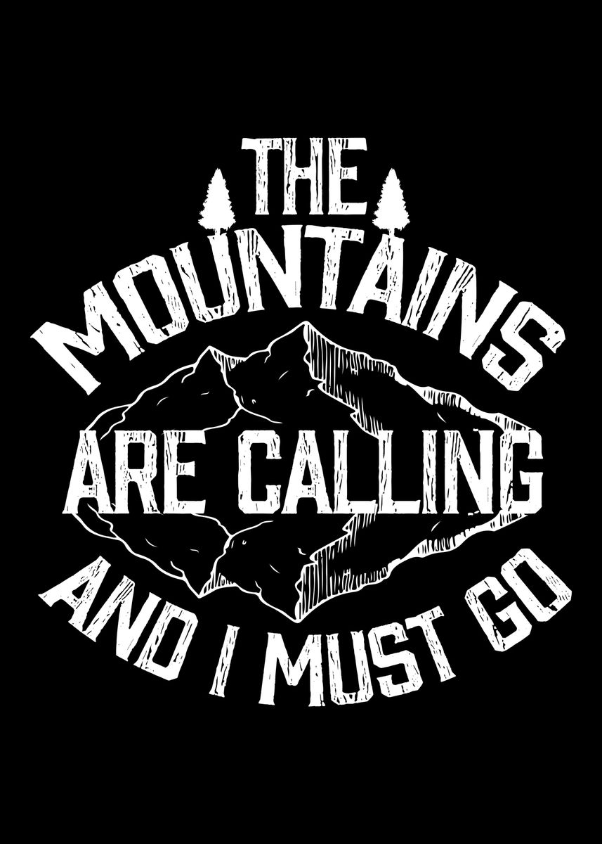 'hiking funny sloth camp' Poster, picture, metal print, paint by ...