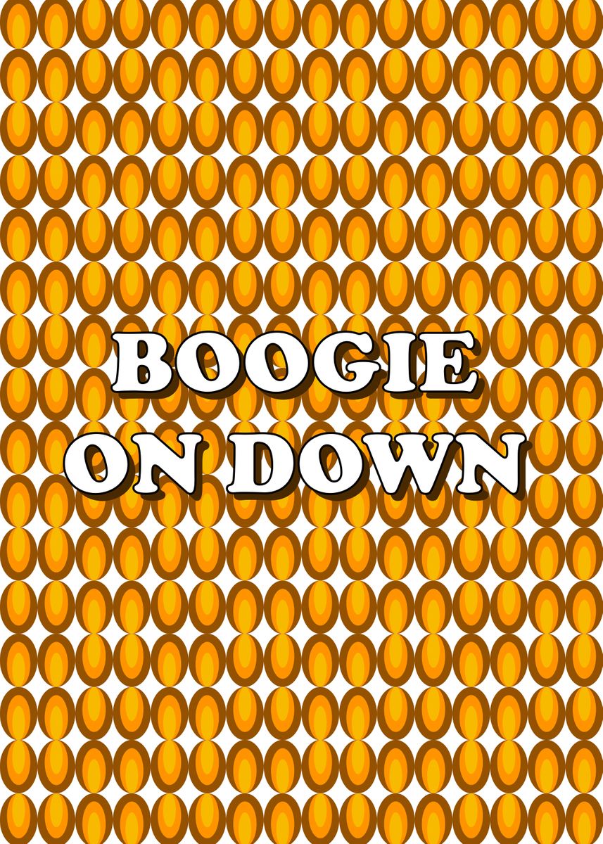 'Boogie On Down' Poster by Adam Regester | Displate