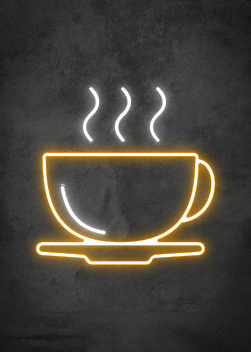 'Coffee' Poster, picture, metal print, paint by OXT Design | Displate