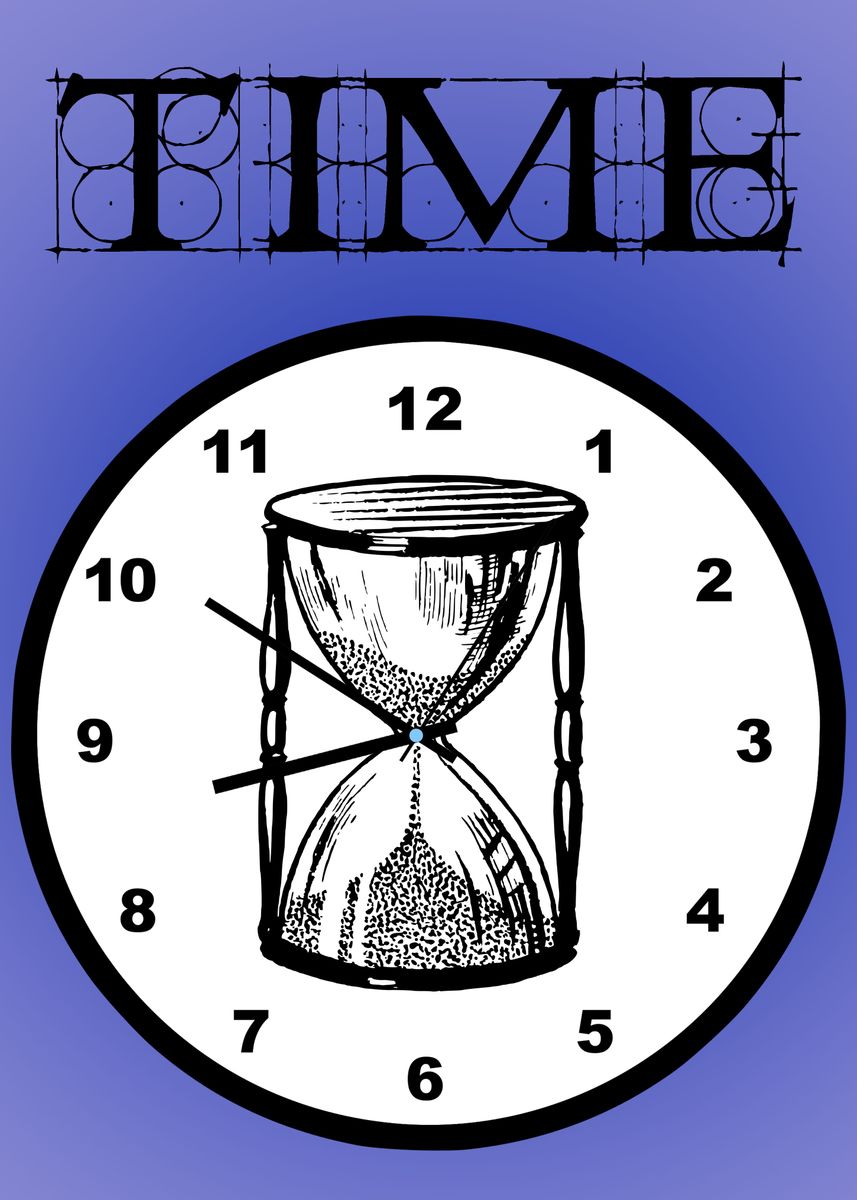 'Time on Time' Poster, picture, metal print, paint by NicolaStudio ...