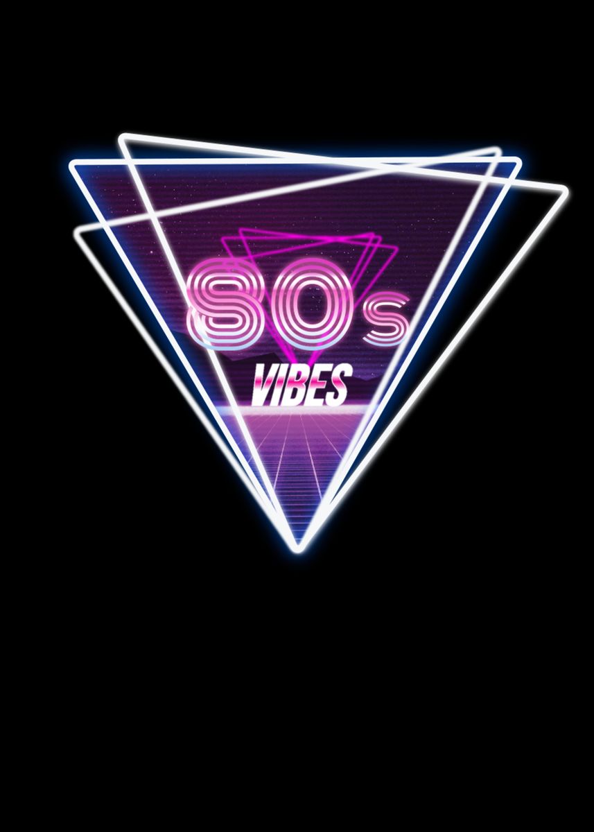 '80s Vibes Retro 80s' Poster, picture, metal print, paint by Gianpietro ...