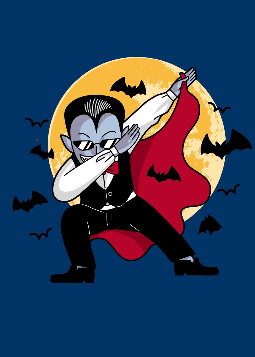 'Halloween Dab Funny' Poster, picture, metal print, paint by Foxxy ...