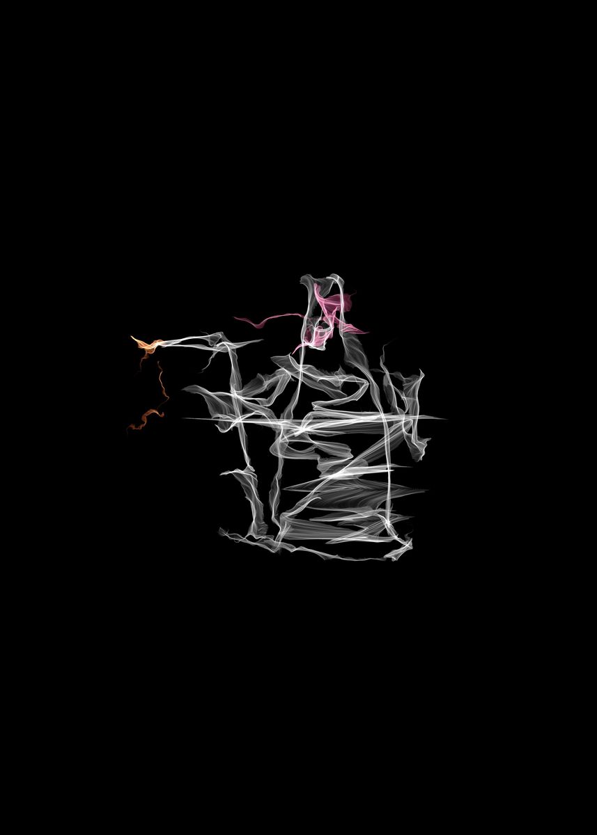 'Abstract death' Poster, picture, metal print, paint by NAMA | Displate