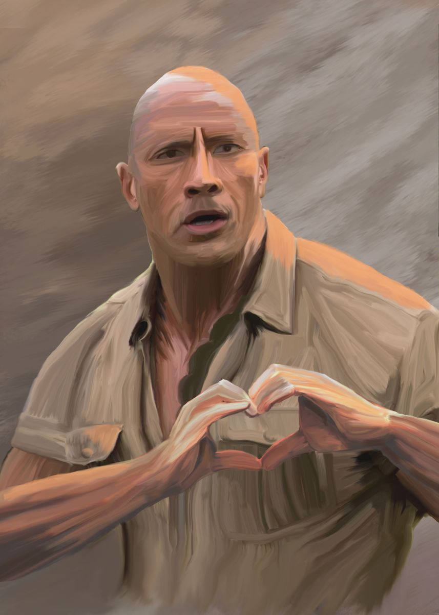 'The Rock Heart' Poster, picture, metal print, paint by AnnaBananaze ...