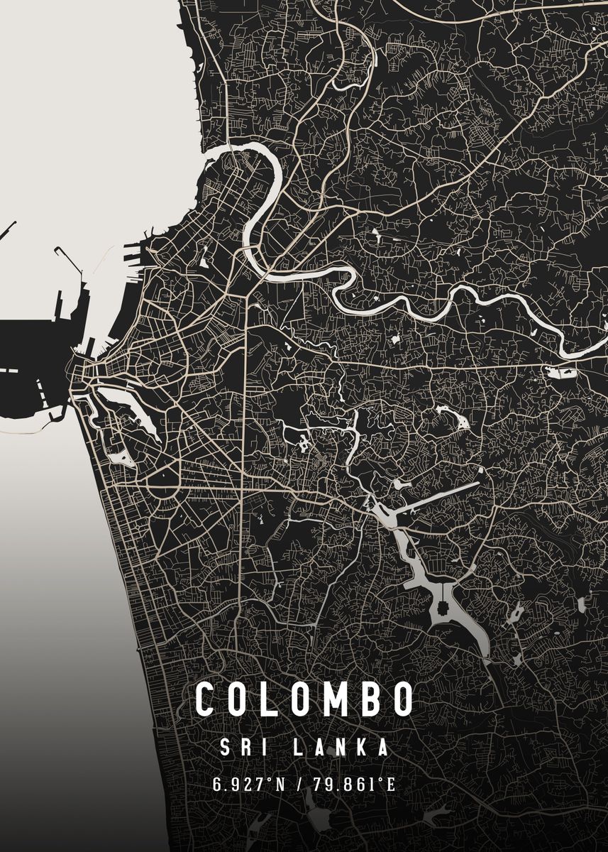 'Colombo Sri Lanka' Poster, picture, metal print, paint by Five Senses ...