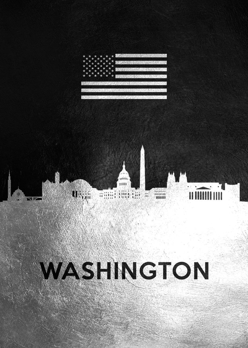 'Washington Skyline' Poster by ABConcepts | Displate