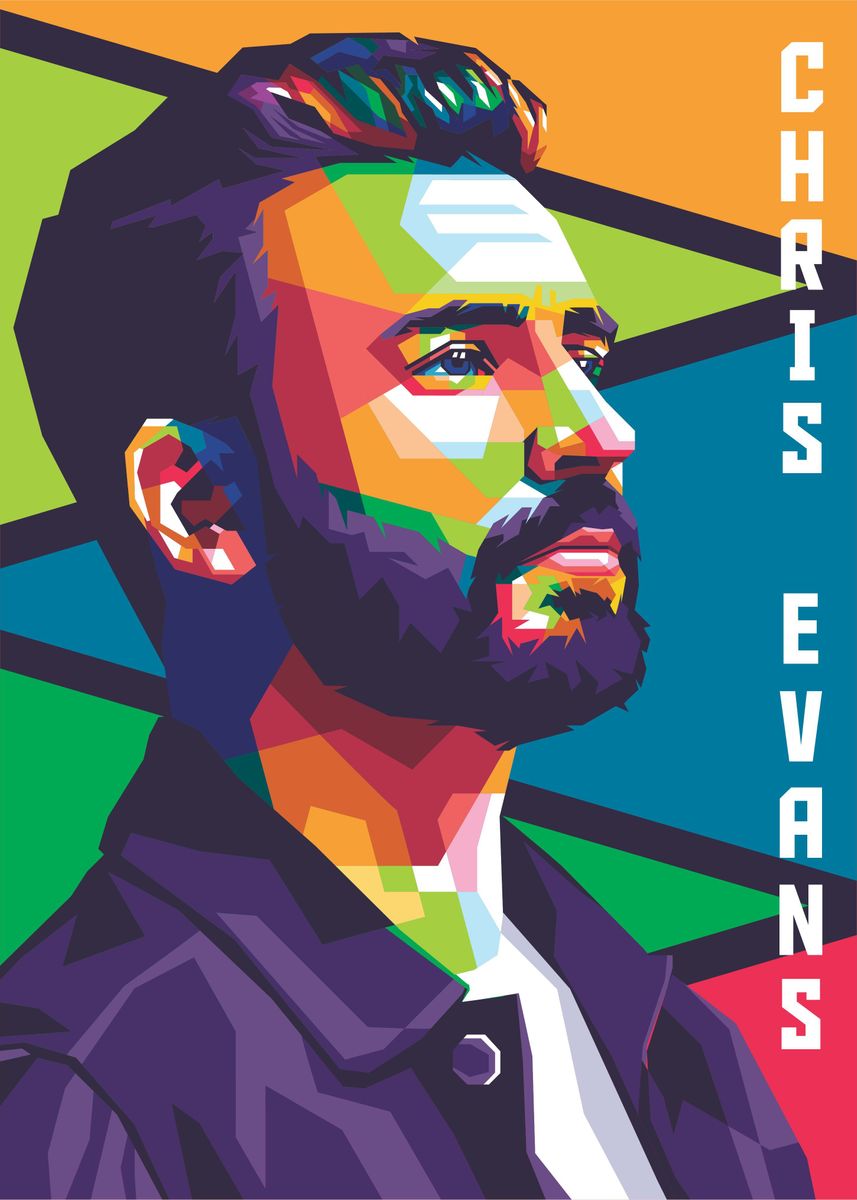 'CHRIS EVANS' Poster by Muhamad Fauzan Fauzi | Displate