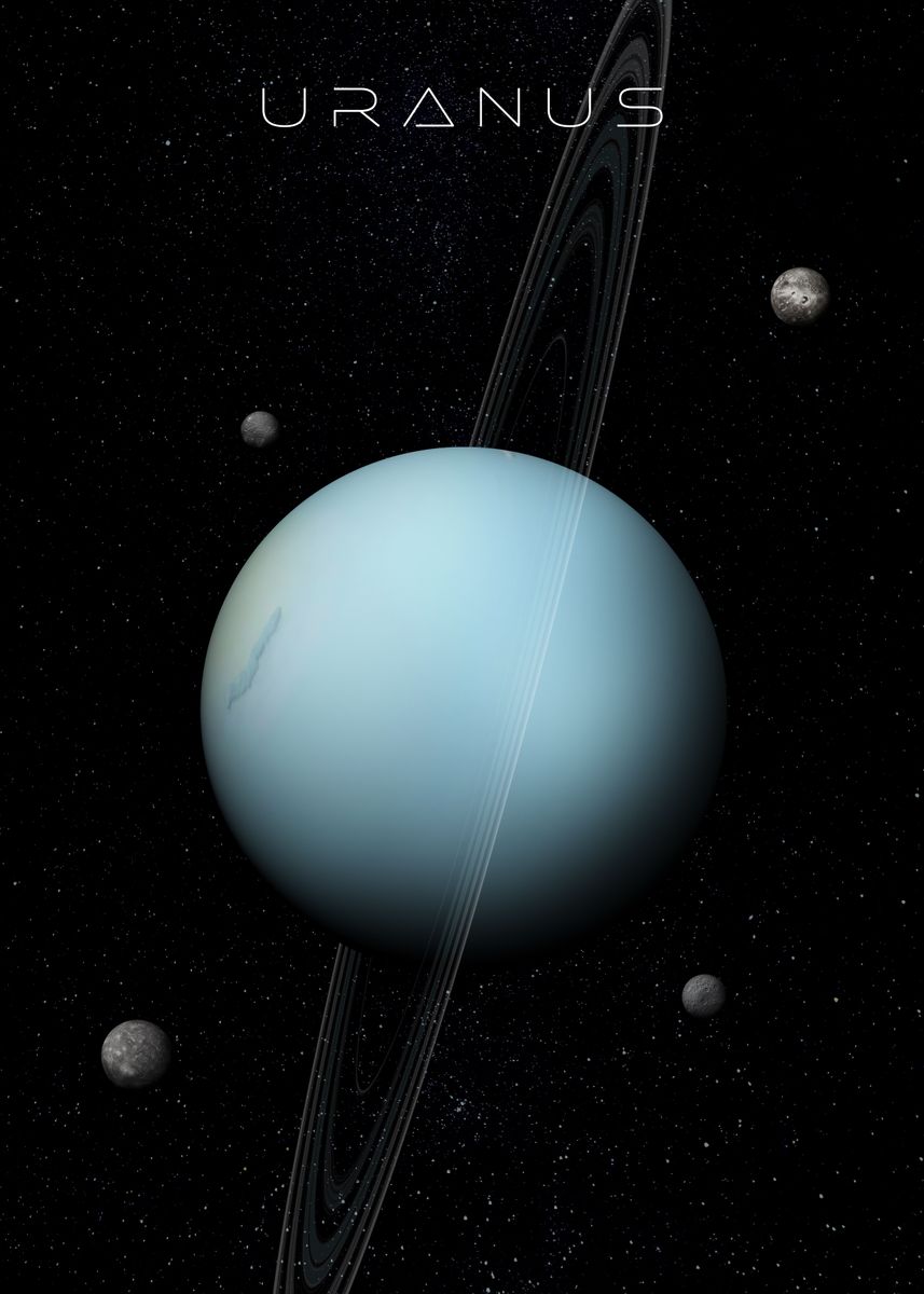 'Uranus' Poster, picture, metal print, paint by MyDigitalMind | Displate
