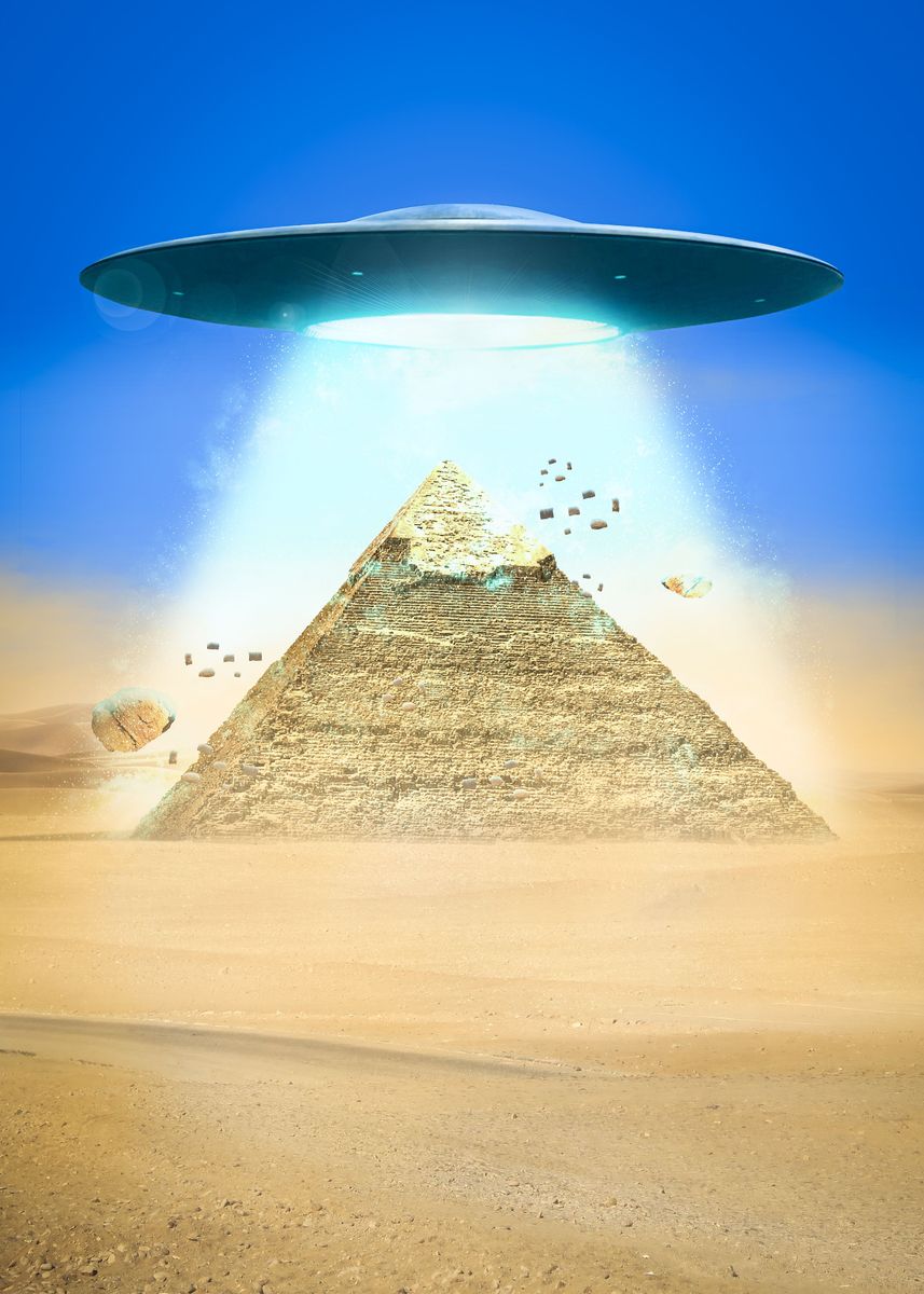 'Alien Invasion' Poster, picture, metal print, paint by Maycer | Displate